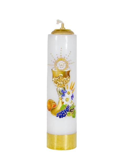 Oil Communion Church Candle. - Religious Store Art Christiana